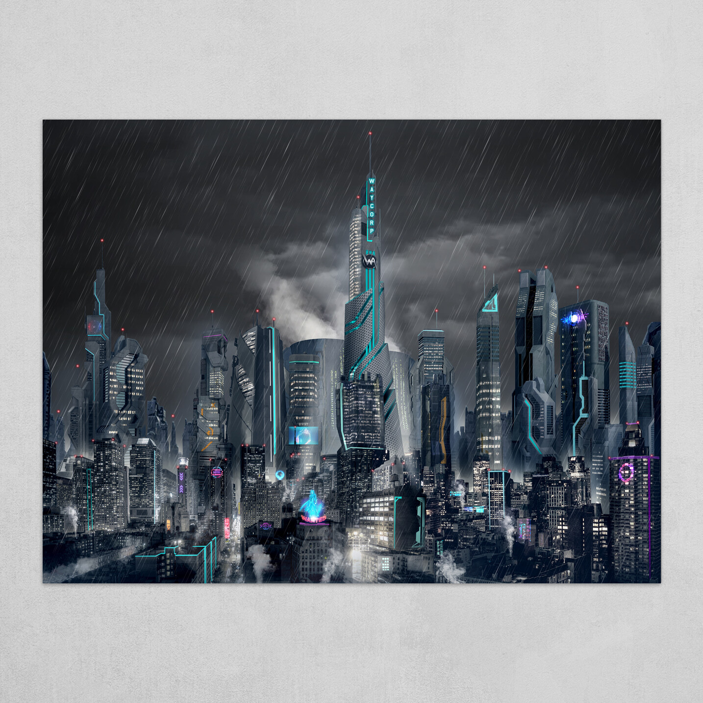 Diego Ortega - Cyberpunk City Concept Art