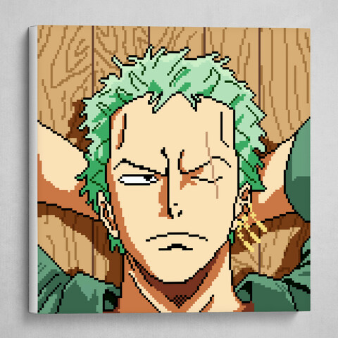 Pixel art - Zoro by Lit_the_artist