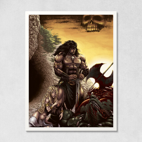 Conan the Barbarian fan art by Paolo Andolfi