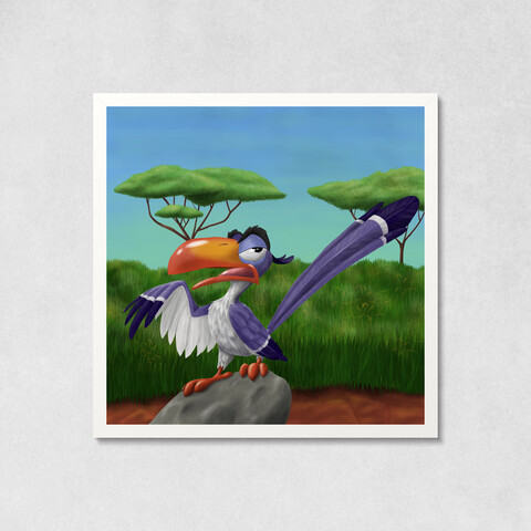 Zazu -The Lion King by Kayla Schulze