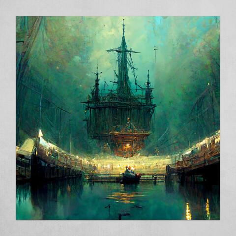 Portsmouth Dock- Fantasy by Ben Gulick