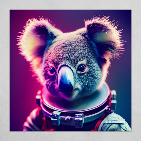 Space Koala by synthwave.ai