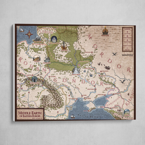 Middle-earth of Eastern Europe map by pro101men