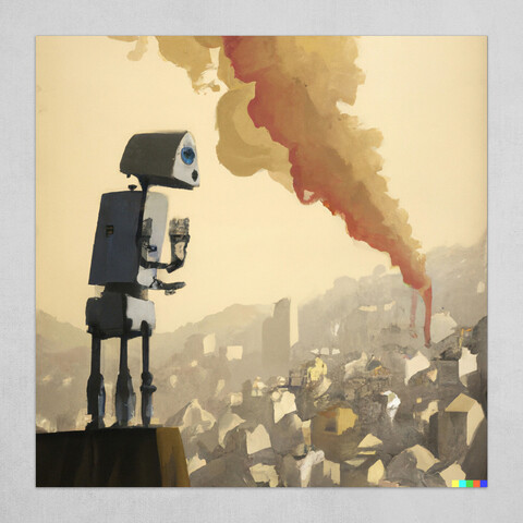 Robot Menace by Ian Comeau