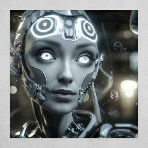 AI Generated Cyborg Girl by Kerem ケレムさん