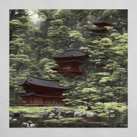Ancient japanese temple in the middle of the forest by DANIEL FREIRE