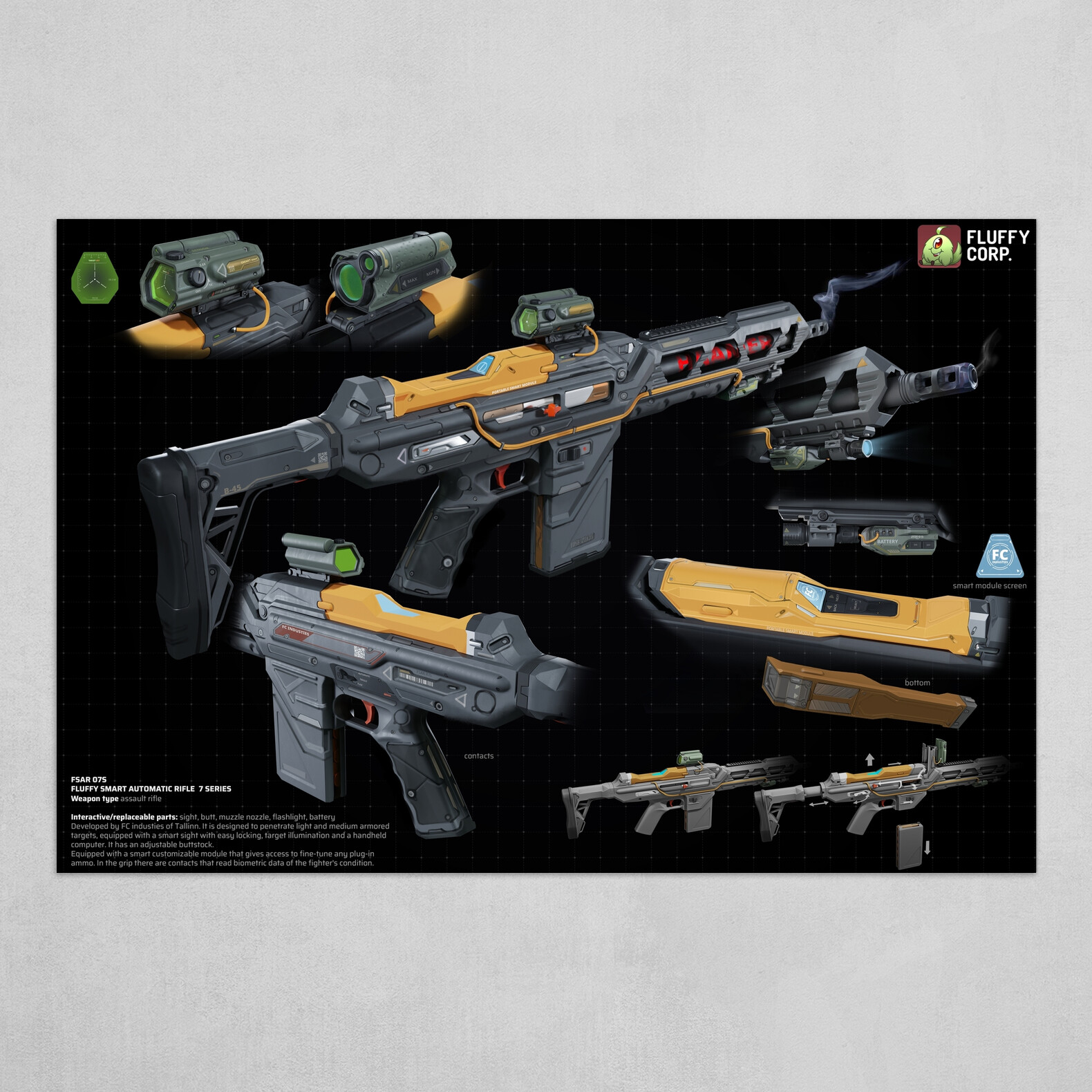 Fluffy corp - FSAR 07S, Rifle Concept