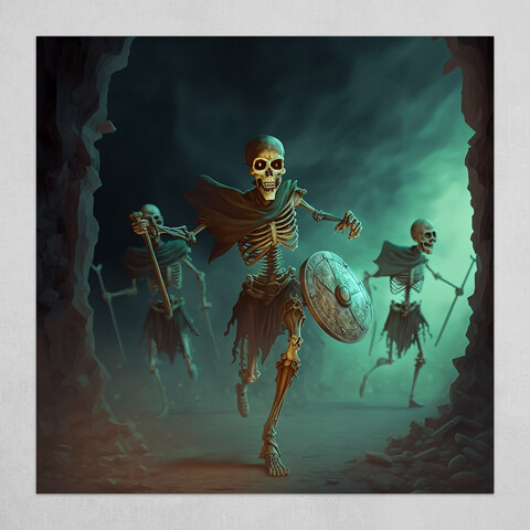 army of living skeletons by Pato