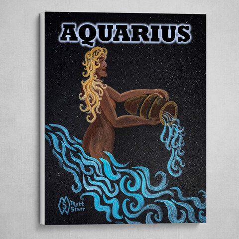 Aquarius the Water-bearer zodiac sign by Matt Starr