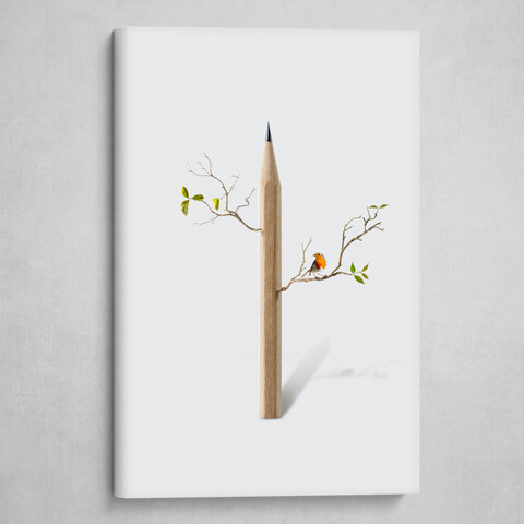 Pencil Tree by Artem Pozdnyakov