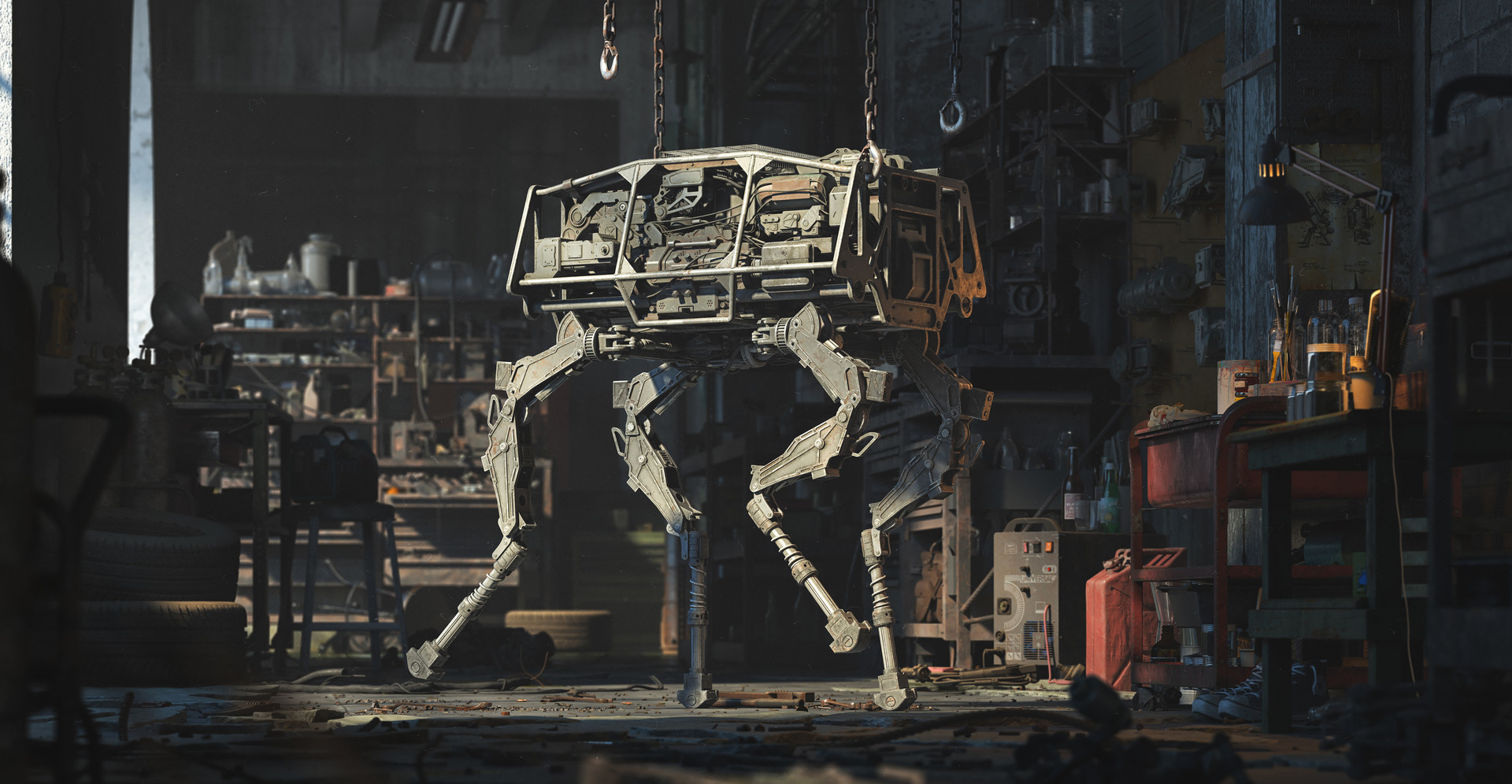 ArtStation - Utopia: Development Diary 5 - Making of BigDog