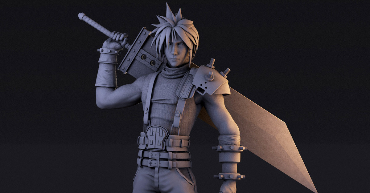 ArtStation - Cloud Strife - Work In Progress