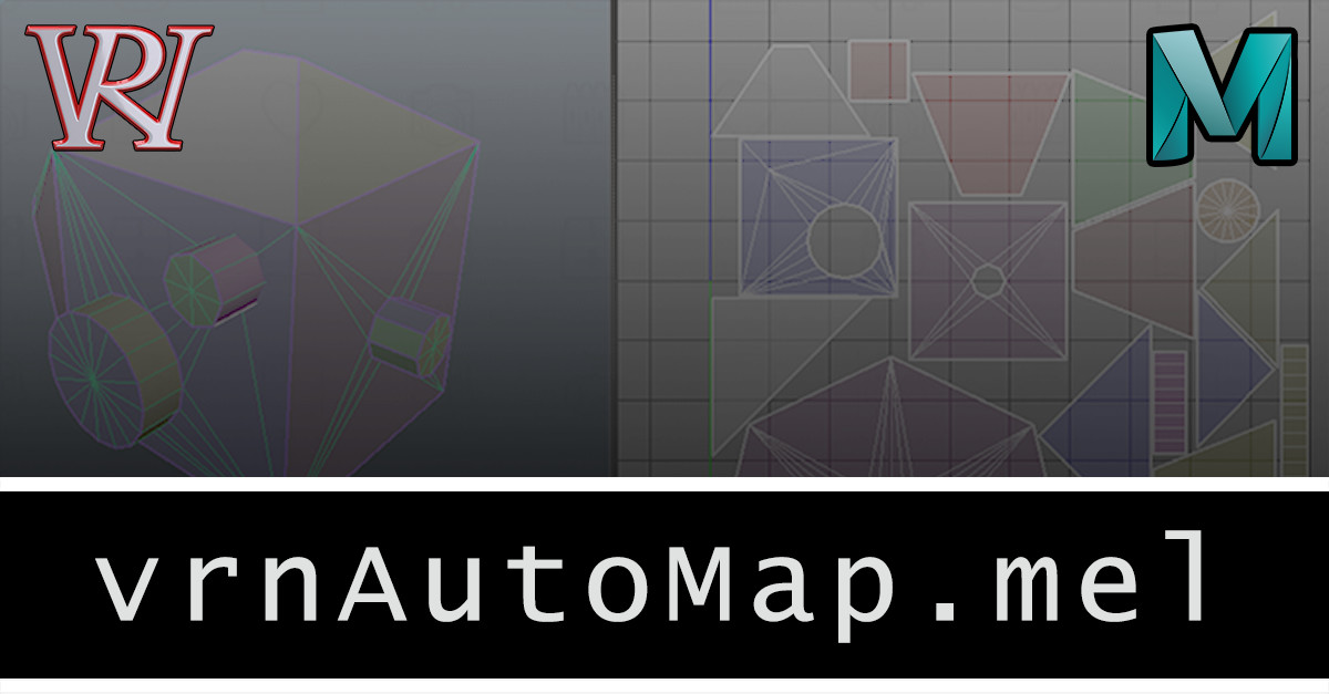 ArtStation - Maya Mel Quick UVs Script: vrnAutoMap