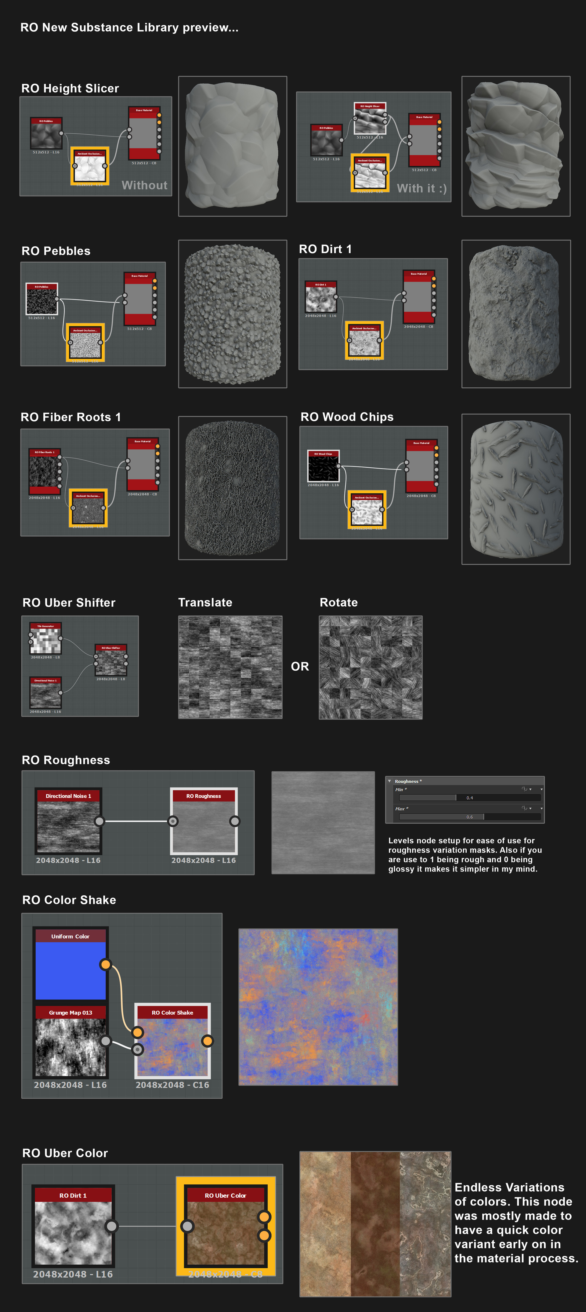 ArtStation - New RO Substance Library Preview