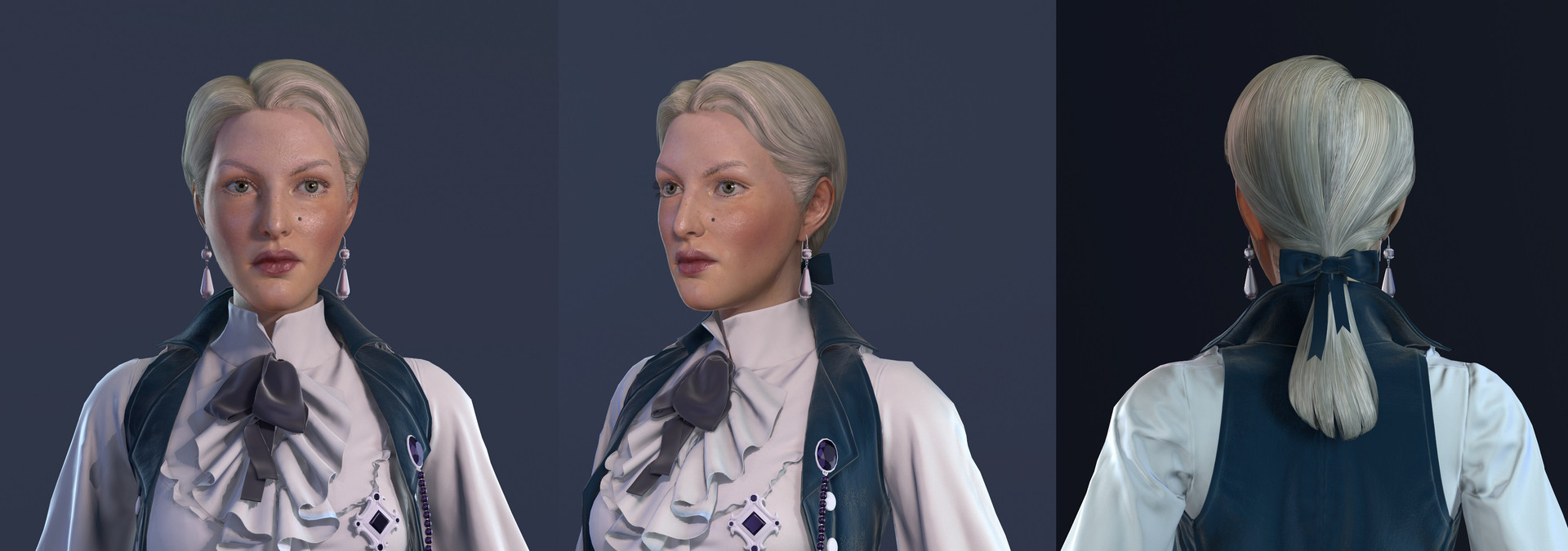 ArtStation - Dandy hair work in progress