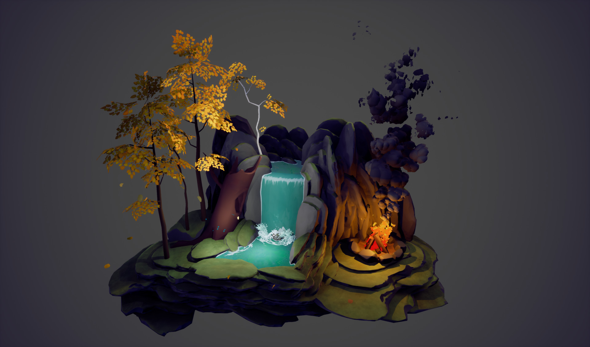 ArtStation - Breakdown: Campsite