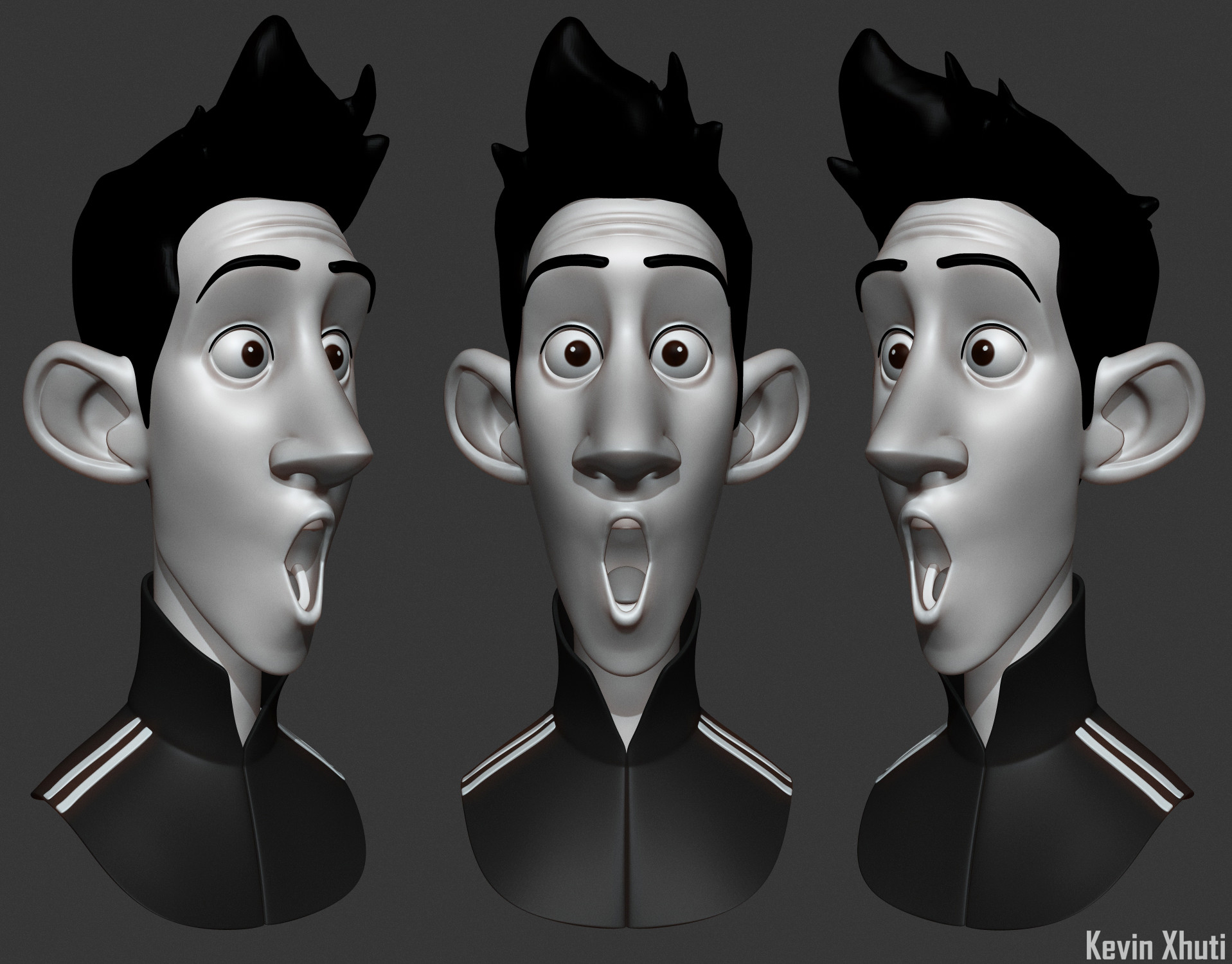 ArtStation - Facial expression practice