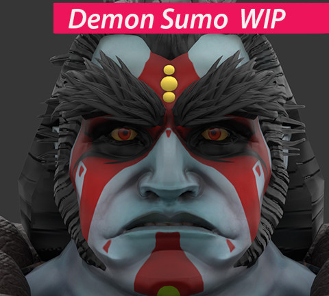 ArtStation - That Demon Sumo WIP