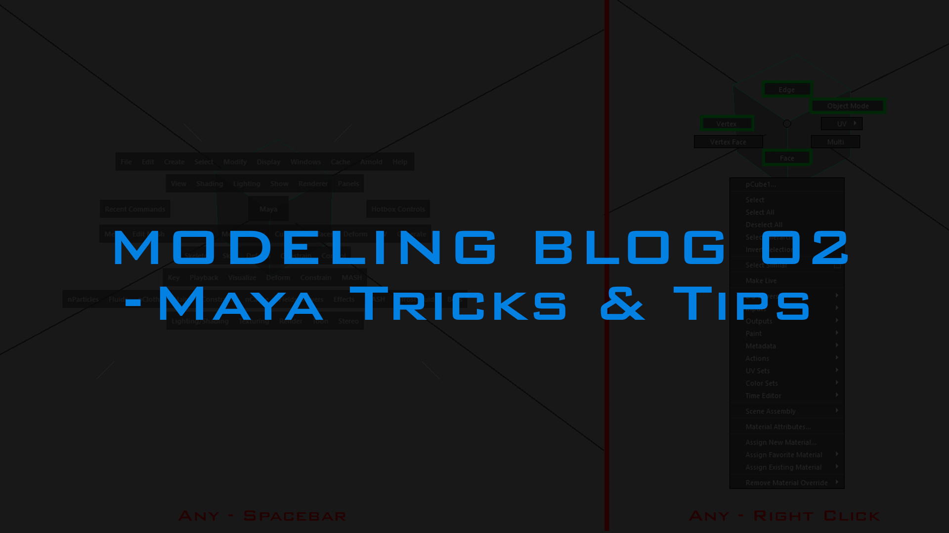ArtStation - Modeling Blog 02 - Maya Tricks and Tricks