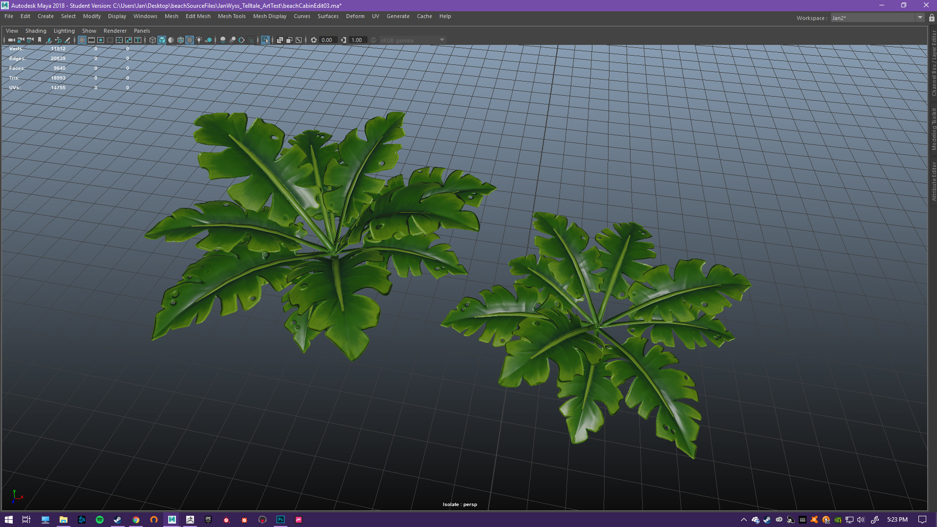Jan Wyss 3D Artist - Shrubs and Leaves
