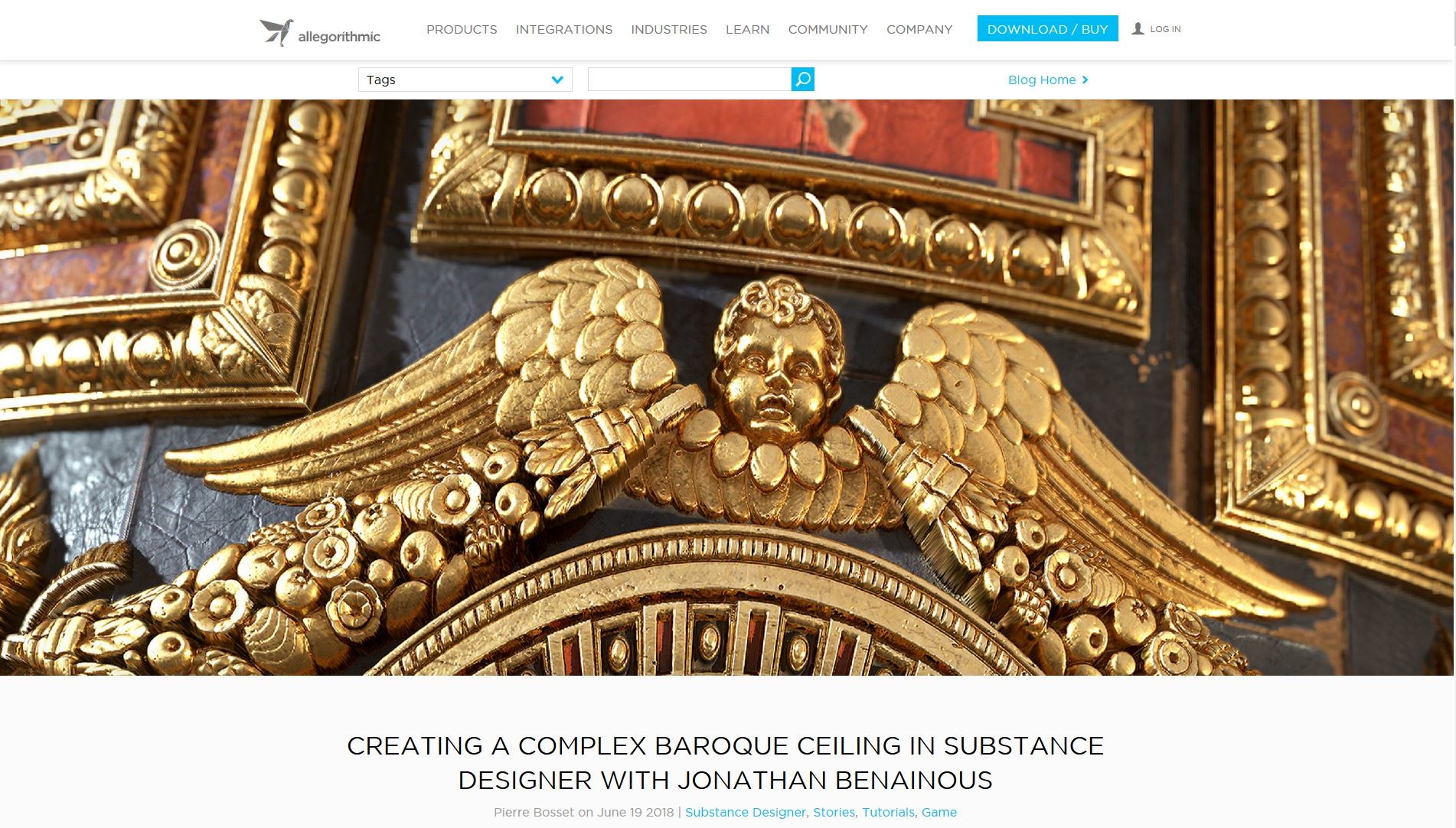 ArtStation - Creating a Complex Baroque Ceiling in Substance Designer - Allegorithmic Interview ...