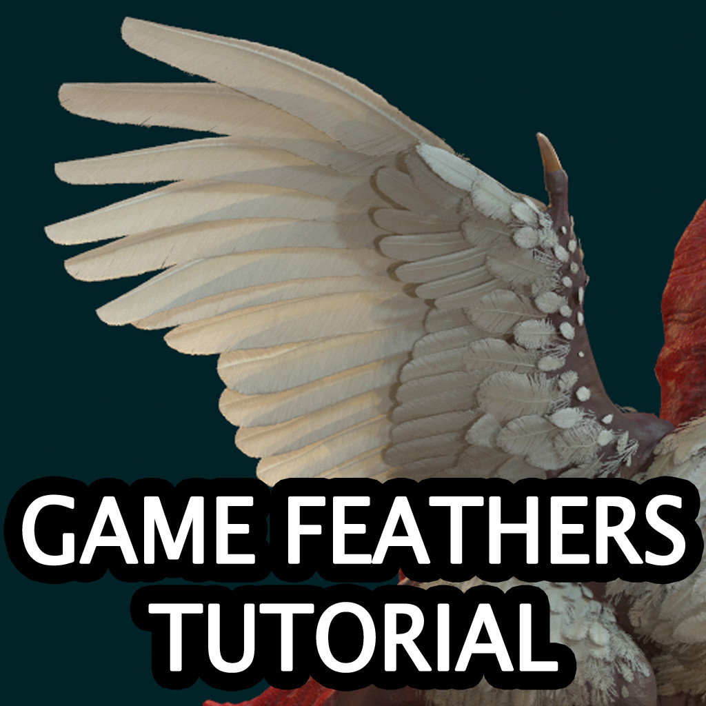 ArtStation - Game Res Feathers with Zbrush, Photoshop and Marmoset Toolbag