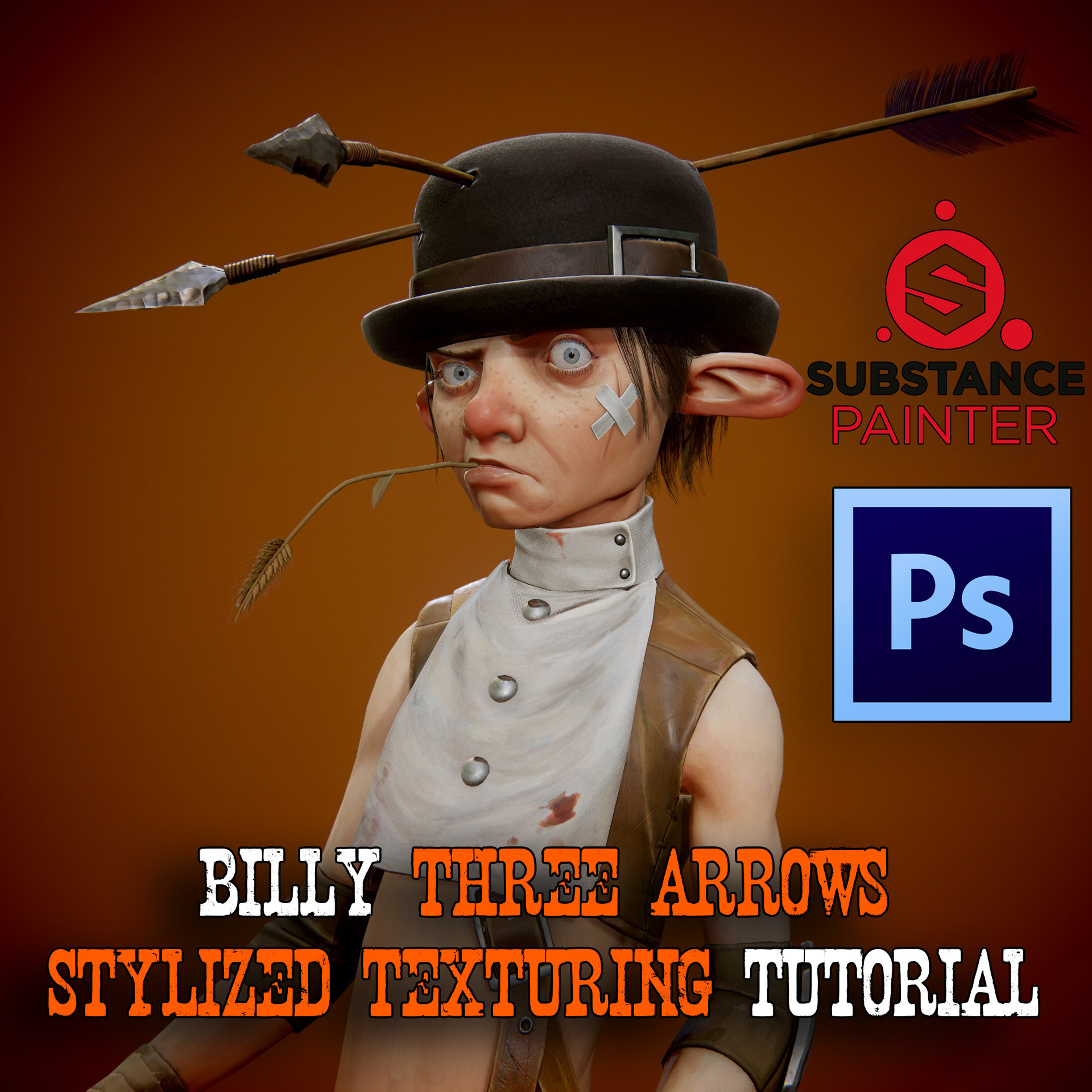 ArtStation - Billy Three Arrows - stylized texturing tutorial