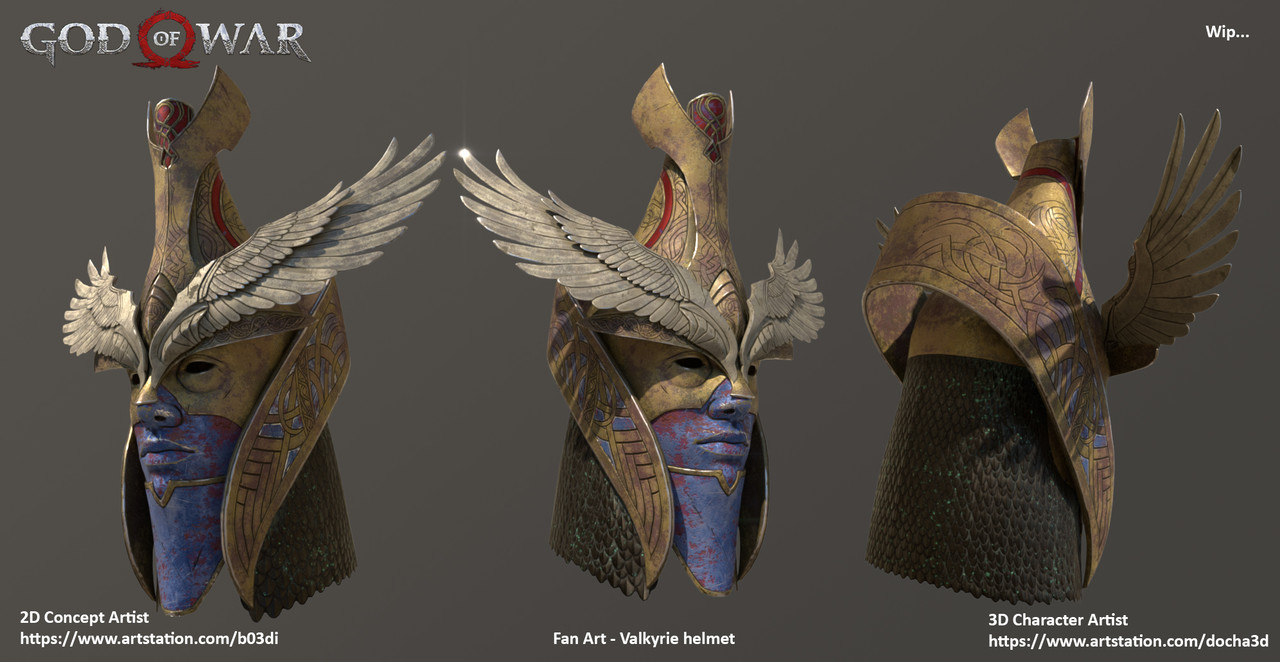 Douglas Chaves - Freya Valkyrie armor GOW - Fan art