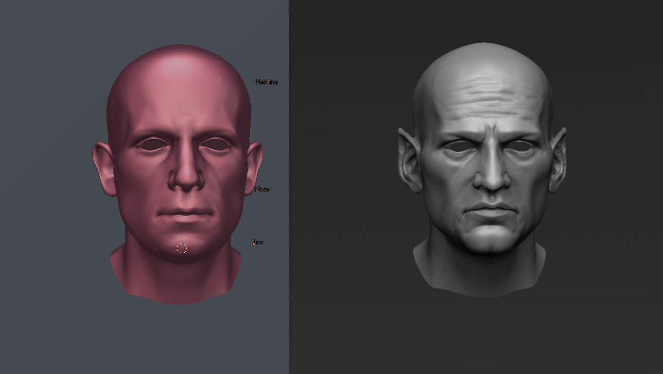 Artstation Head Sculpting