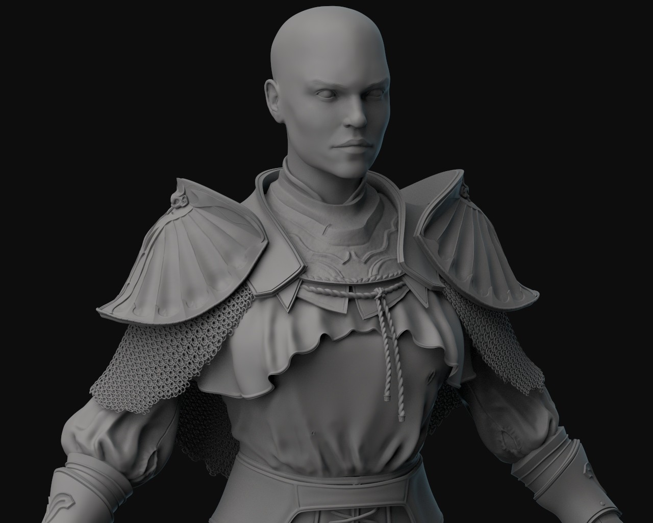 ArtStation - Sirris of the Sunless Realms Fanart - WIP #2