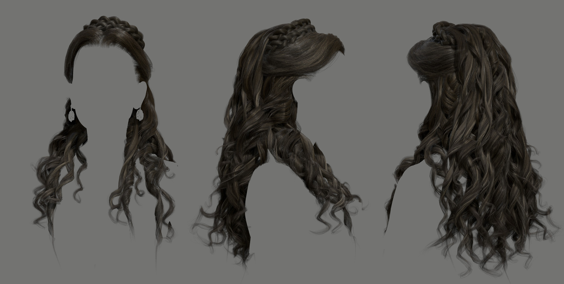 ArtStation - Clementine - More progress on the hair
