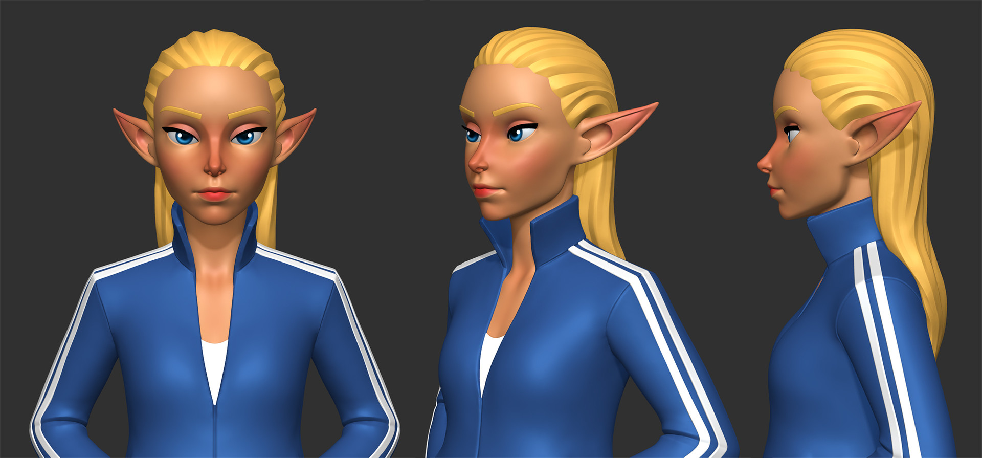 ArtStation - Modern Elf Sketch