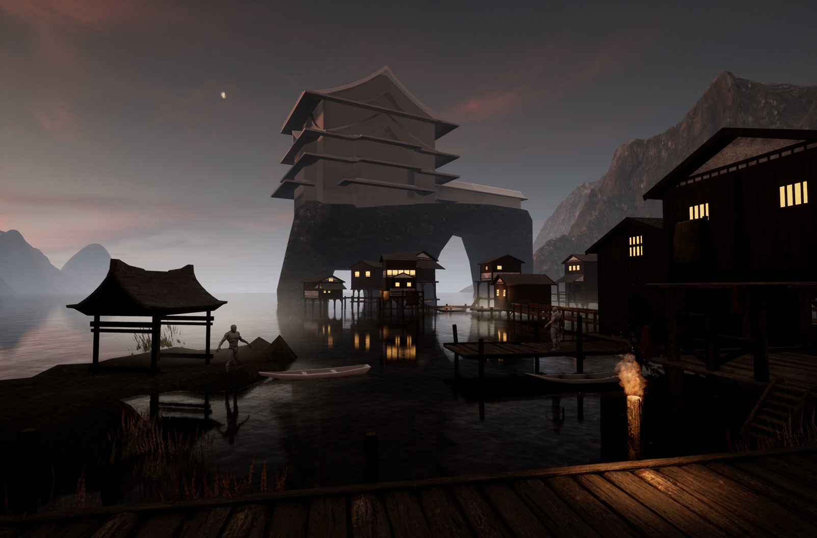 ArtStation - Feudal Japan environment continued
