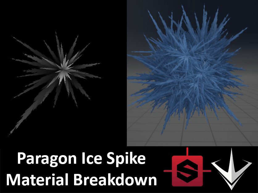 ArtStation - Paragon Ice Spike Material Breakdown
