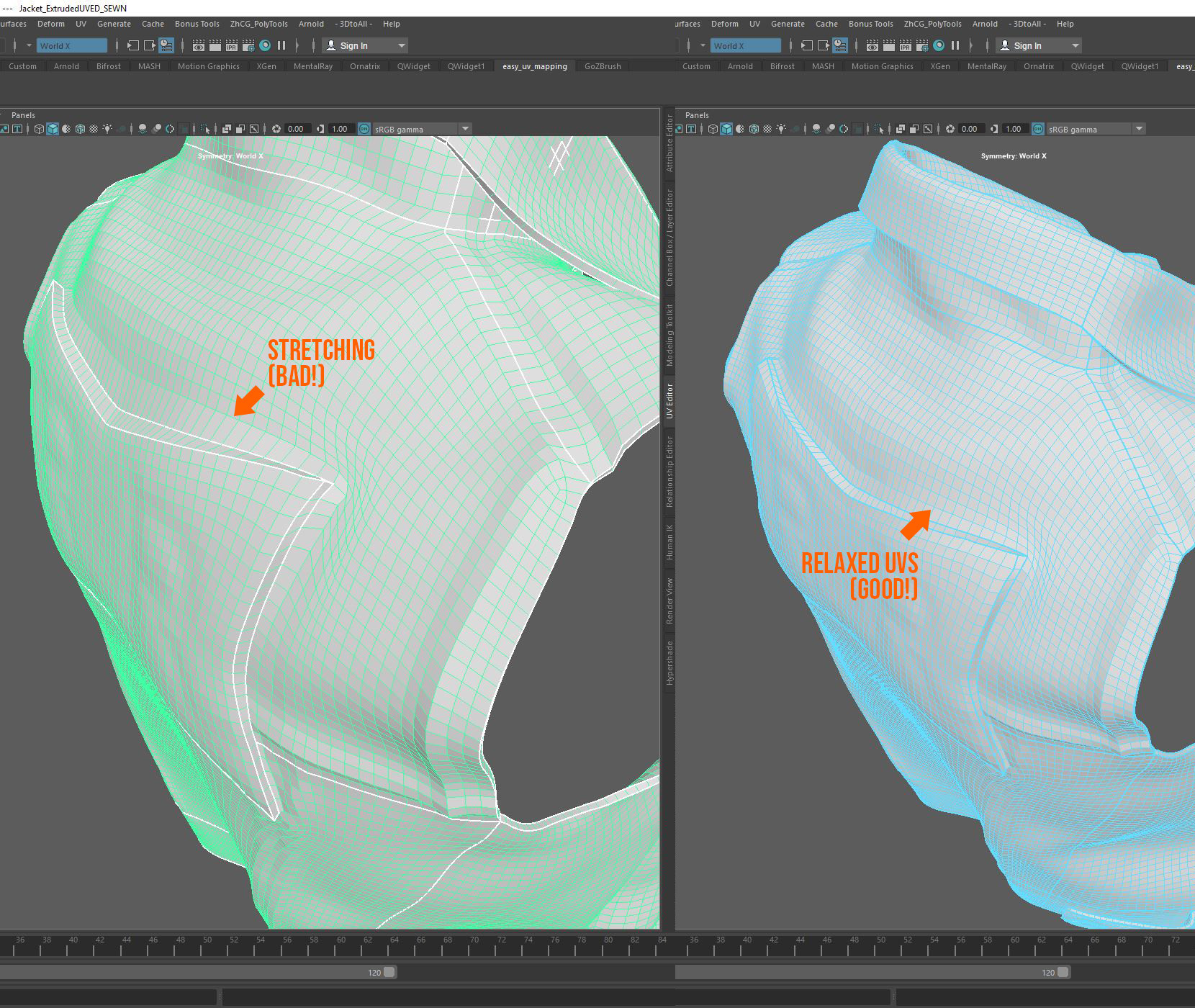 Émilie Boisvert - Marvelous Designer to Maya: Part 5 - Pockets, Seams ...