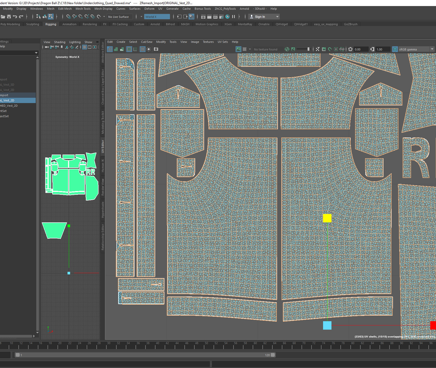 Émilie Boisvert - Marvelous Designer to Maya: Part 1 - Retopology (Domo ...