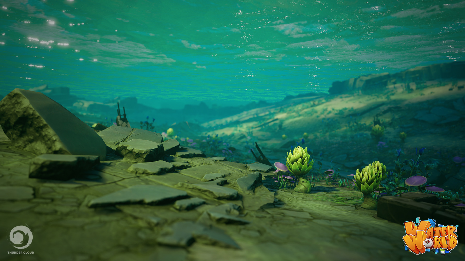 Thunder Cloud Studio - WaterWorld - Submerged City Landscape