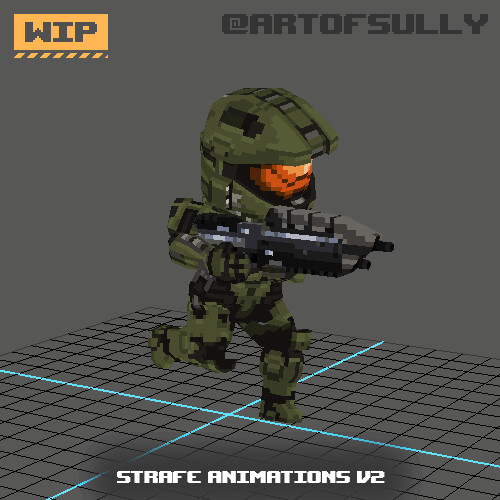 Brendan 'Sully' Sullivan - [Halo Project WIP] Strafe Animations v2