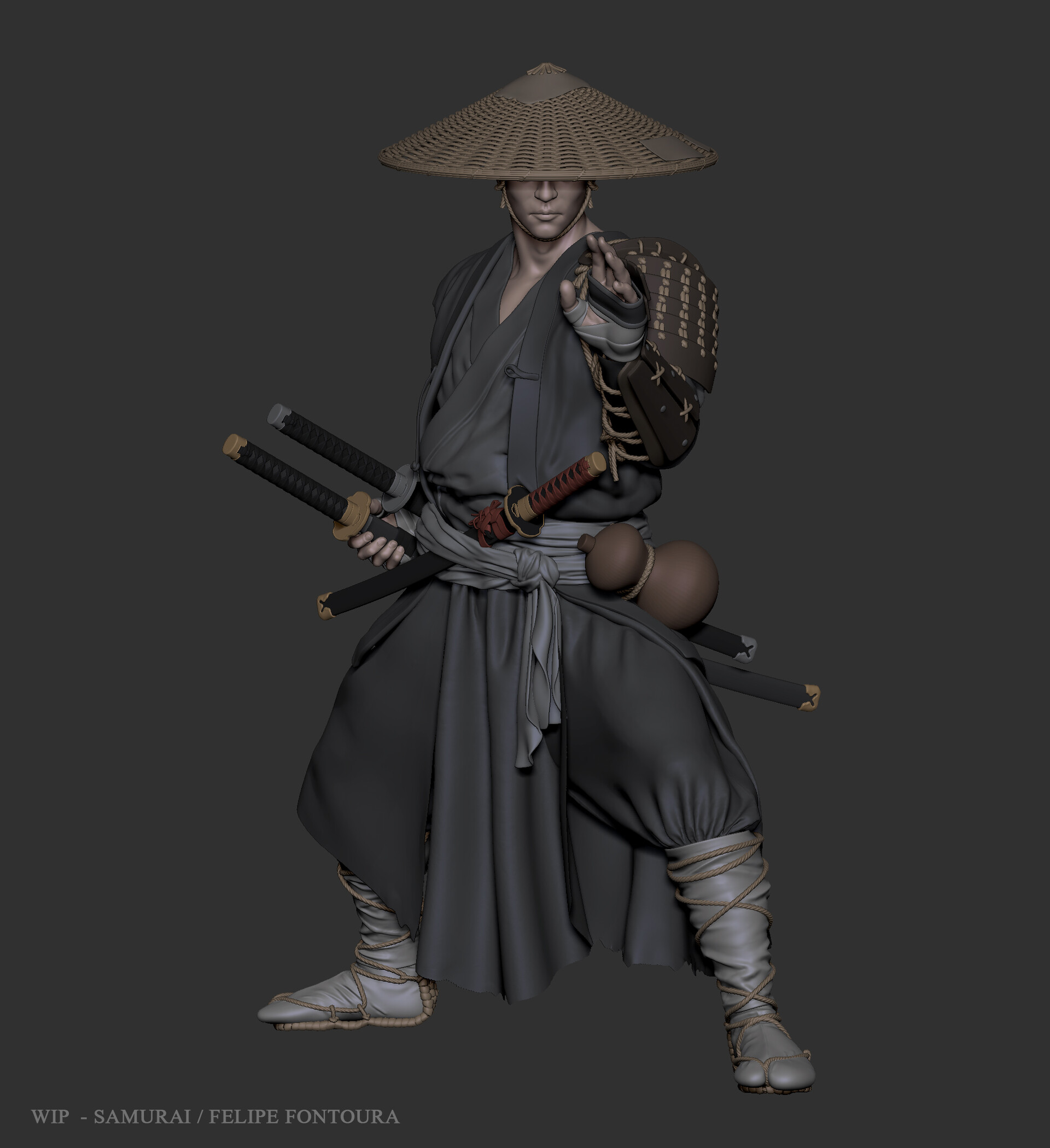 ArtStation - Samurai - Work in progress