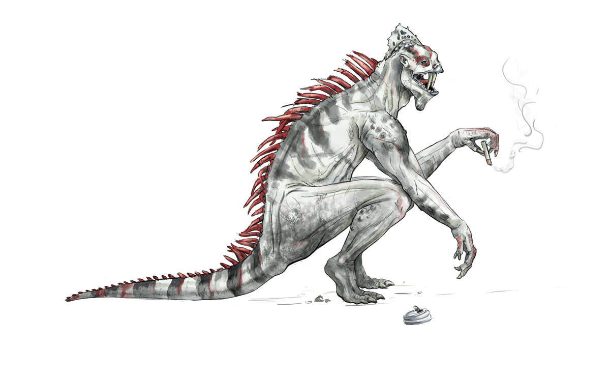 how to draw a hybrid dino