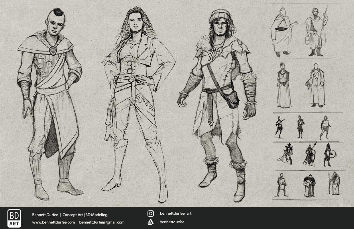 ArtStation - Character sketching