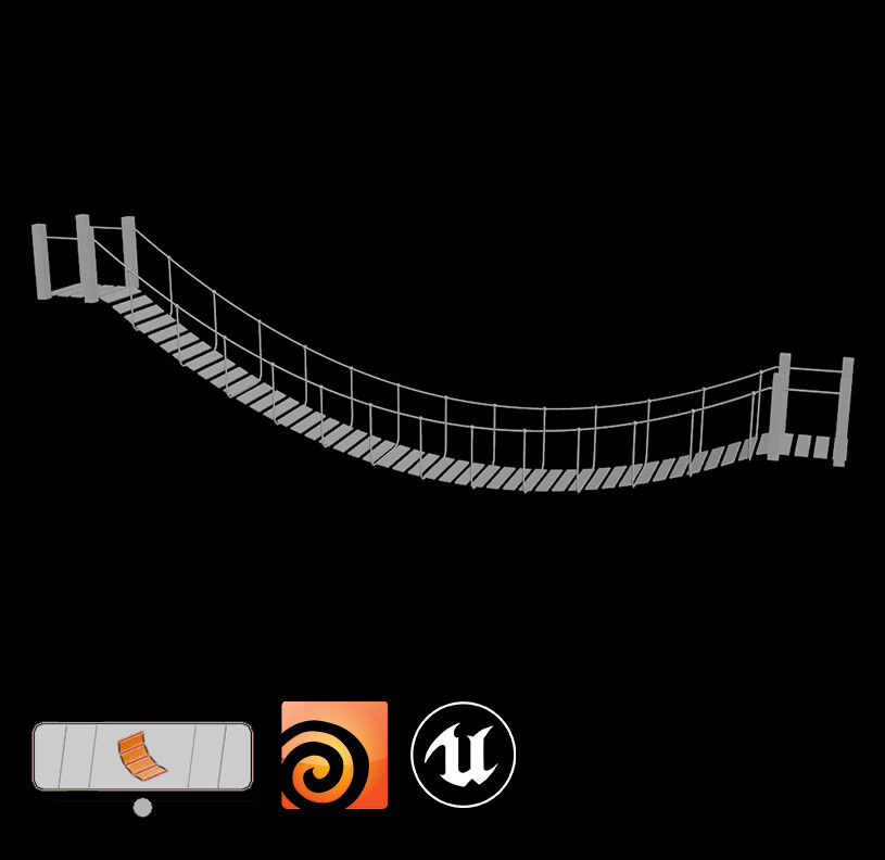 ArtStation - Rope Bridge Digital Asset - Complete