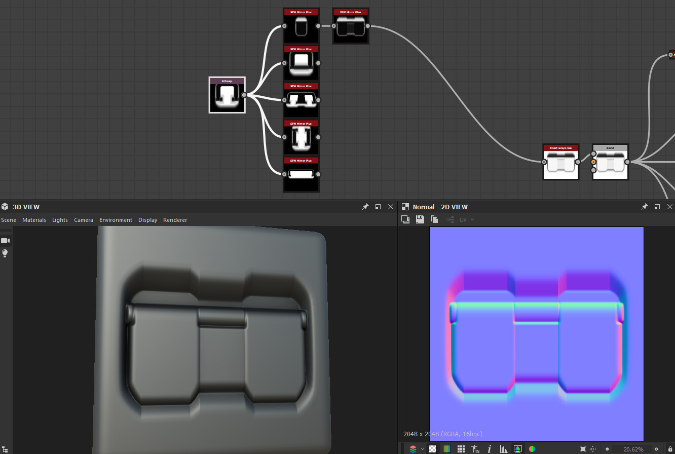 Matthias Schmidt - STW Mirror Plus - Substance Designer Custom Node