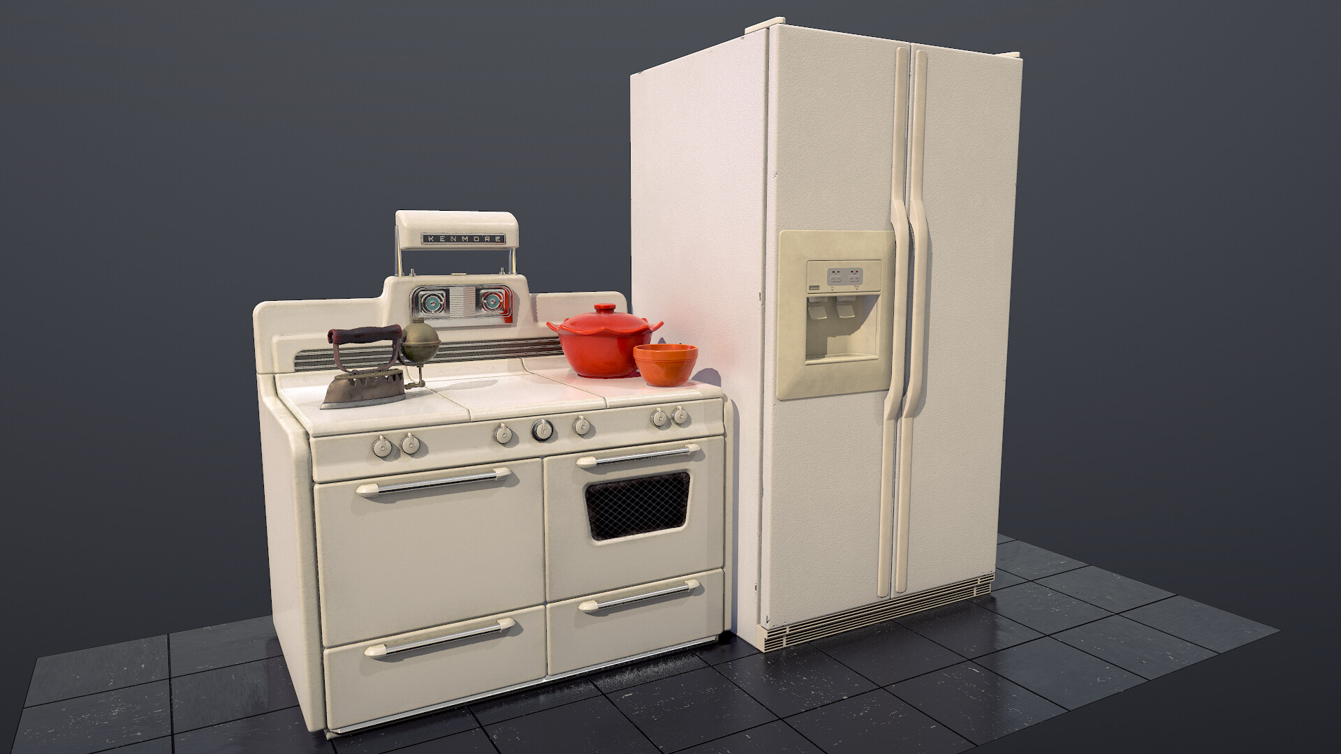 ArtStation - Oma's Kitchen WIP #01