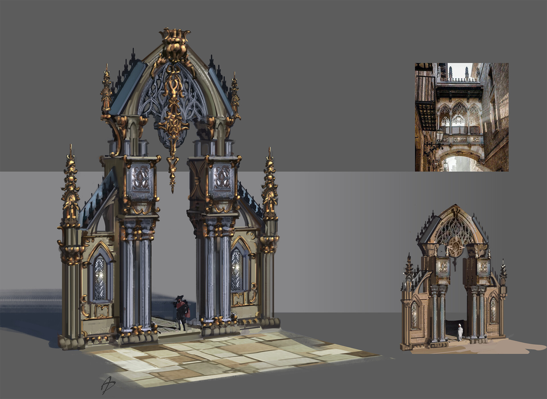 ArtStation - Gothic-Baroque gates