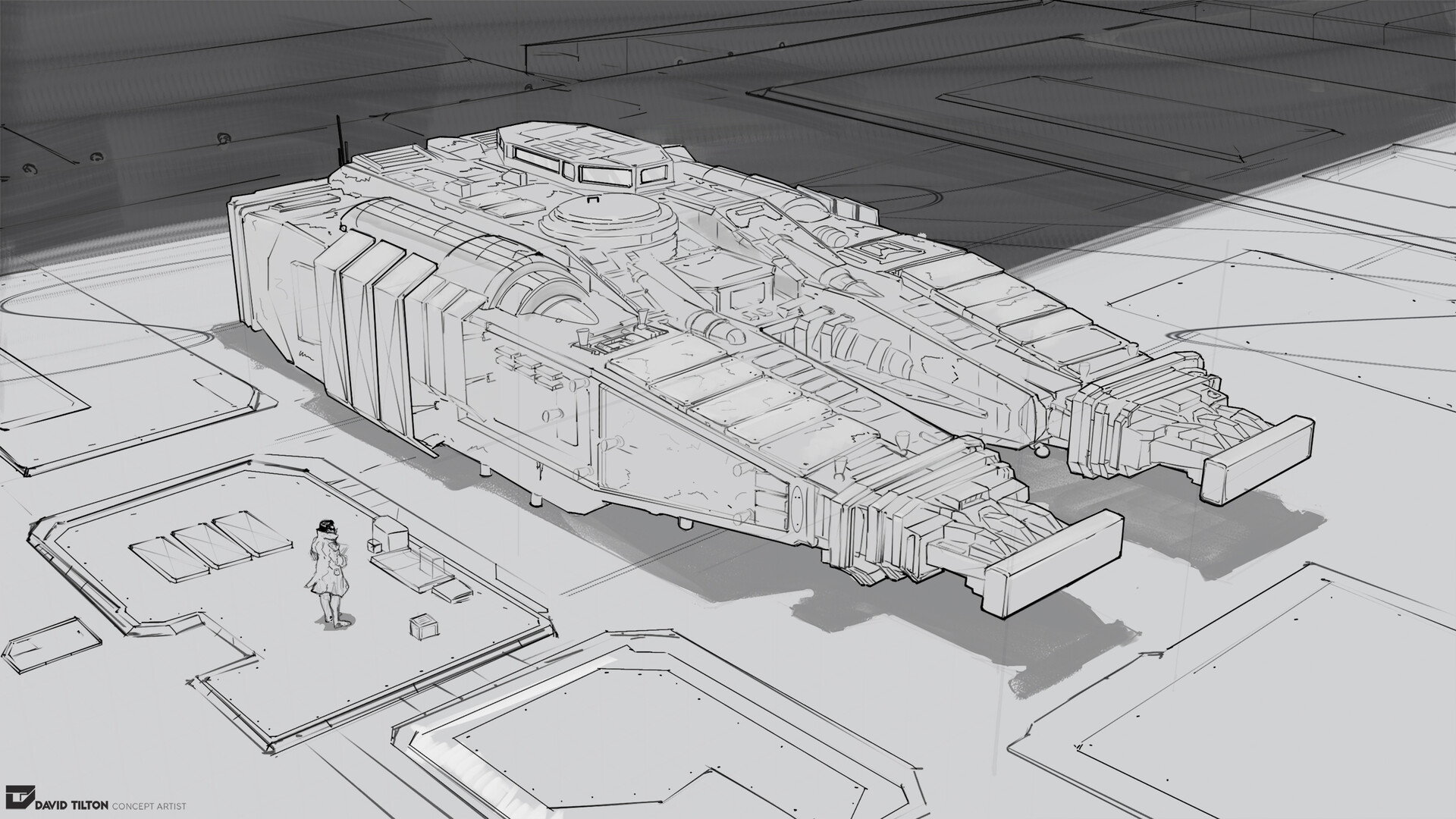 asteroid mining ship concept