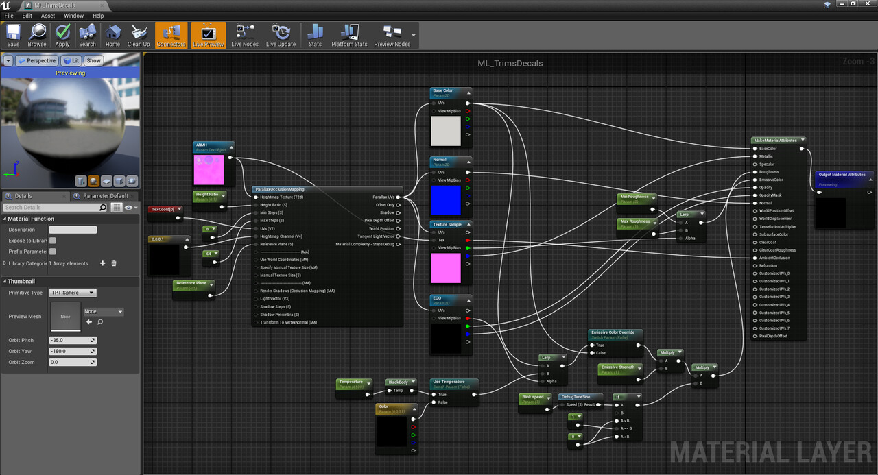 Michael Padgett - Material Layers in UE4 Part 3