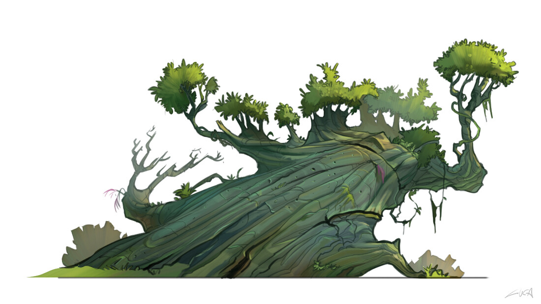 ArtStation - Fantasy Forest Sketch