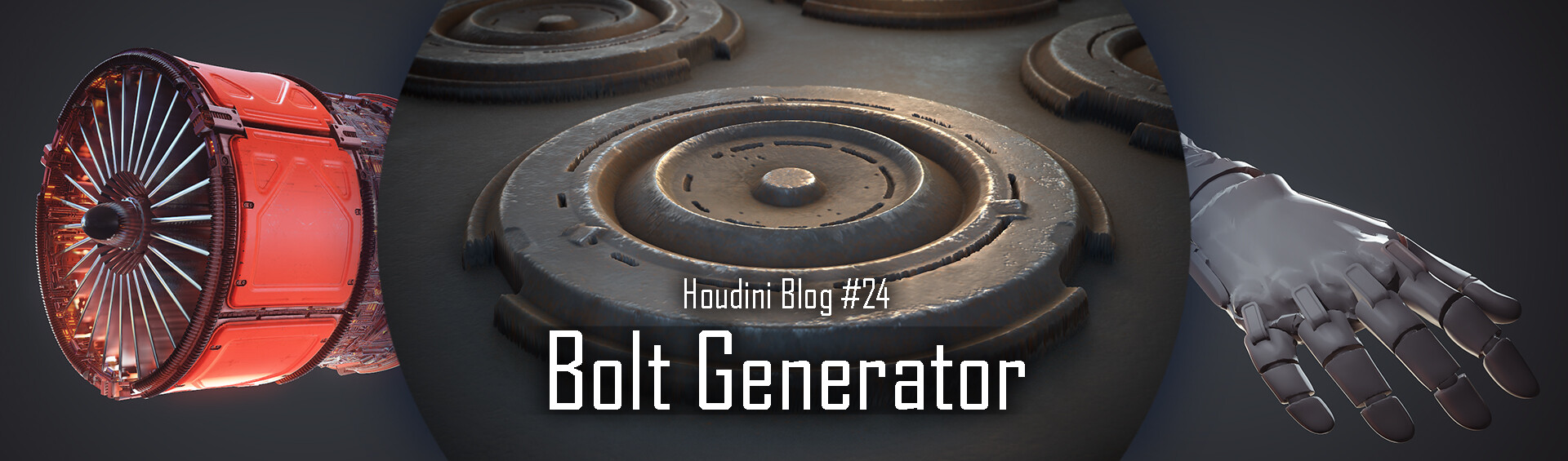 Simon Verstraete - Houdini Blog #24: Sci-fi bolts generator