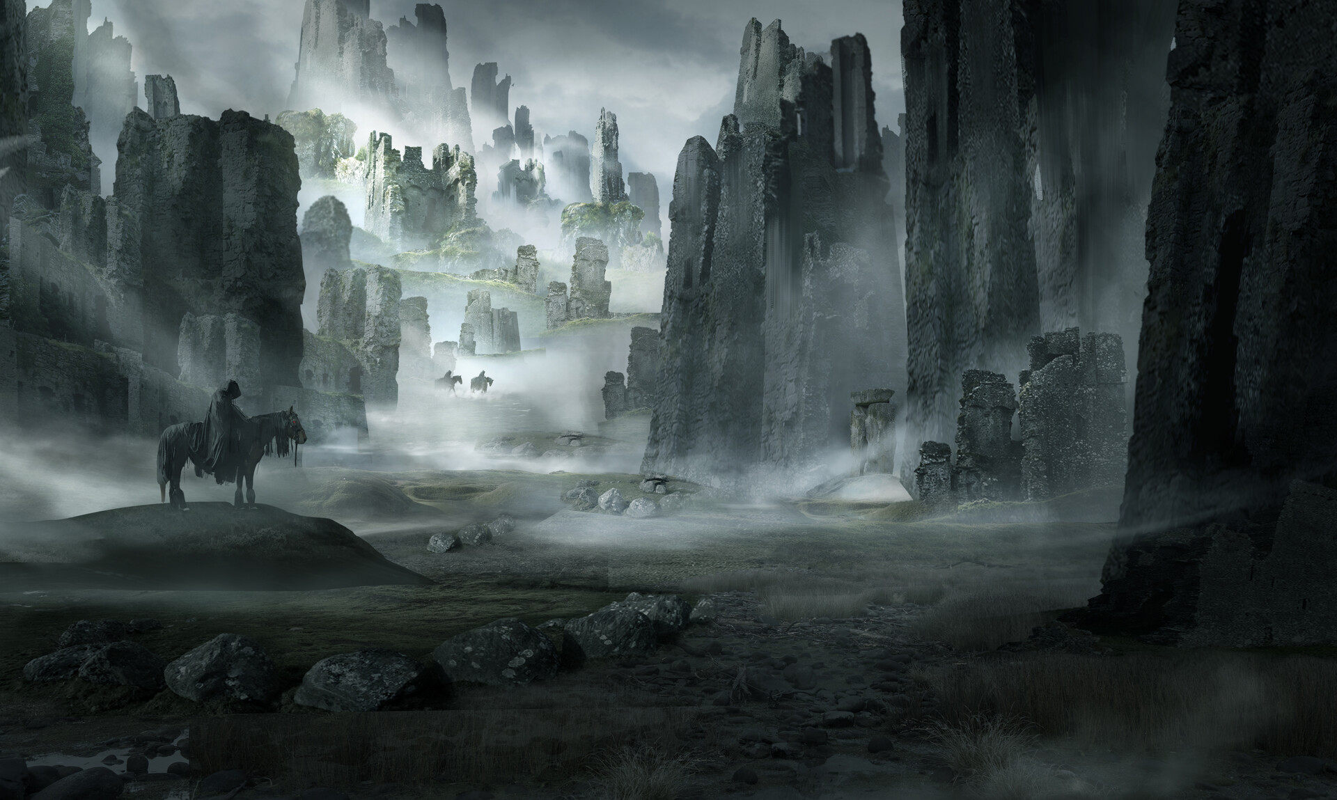 ArtStation - Mist in the ruins